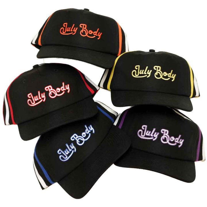 Vertical Striped Retro Hats – July Body